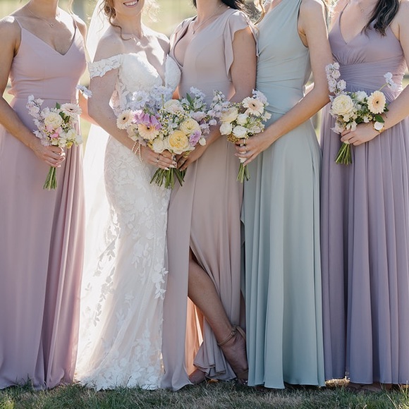 David's Bridal | Dresses | Biscotti Colored Bridesmaid Dress From ...